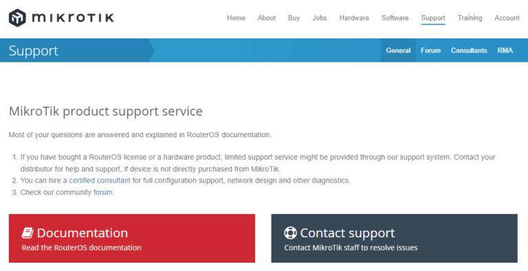 Understanding the MikroTik Support process | IP ArchiTechs